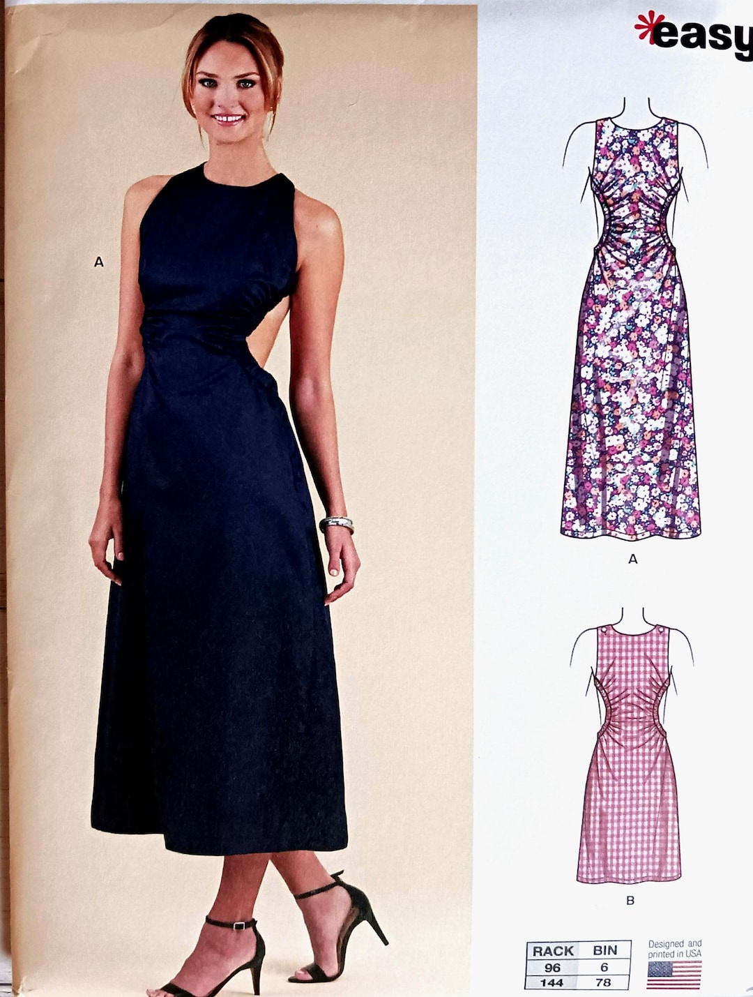 New Look 6731: Backless Dress Pattern, New Uncut FF Pattern, Sizes 6, 8 ...