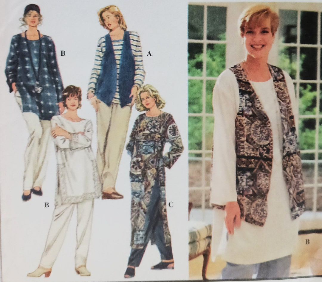 Simplicity 8783: Easy Plus Size Pattern for Tops, Tunics , a Vest, and ...