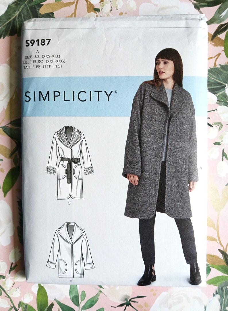 Simplicity 9187 Misses' Coats and Jackets Sizes Xx-small - Etsy