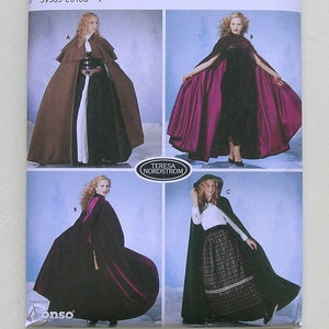 Elegant Floor Length Cape Simplicity 5794 New Designer Sewing Pattern ...
