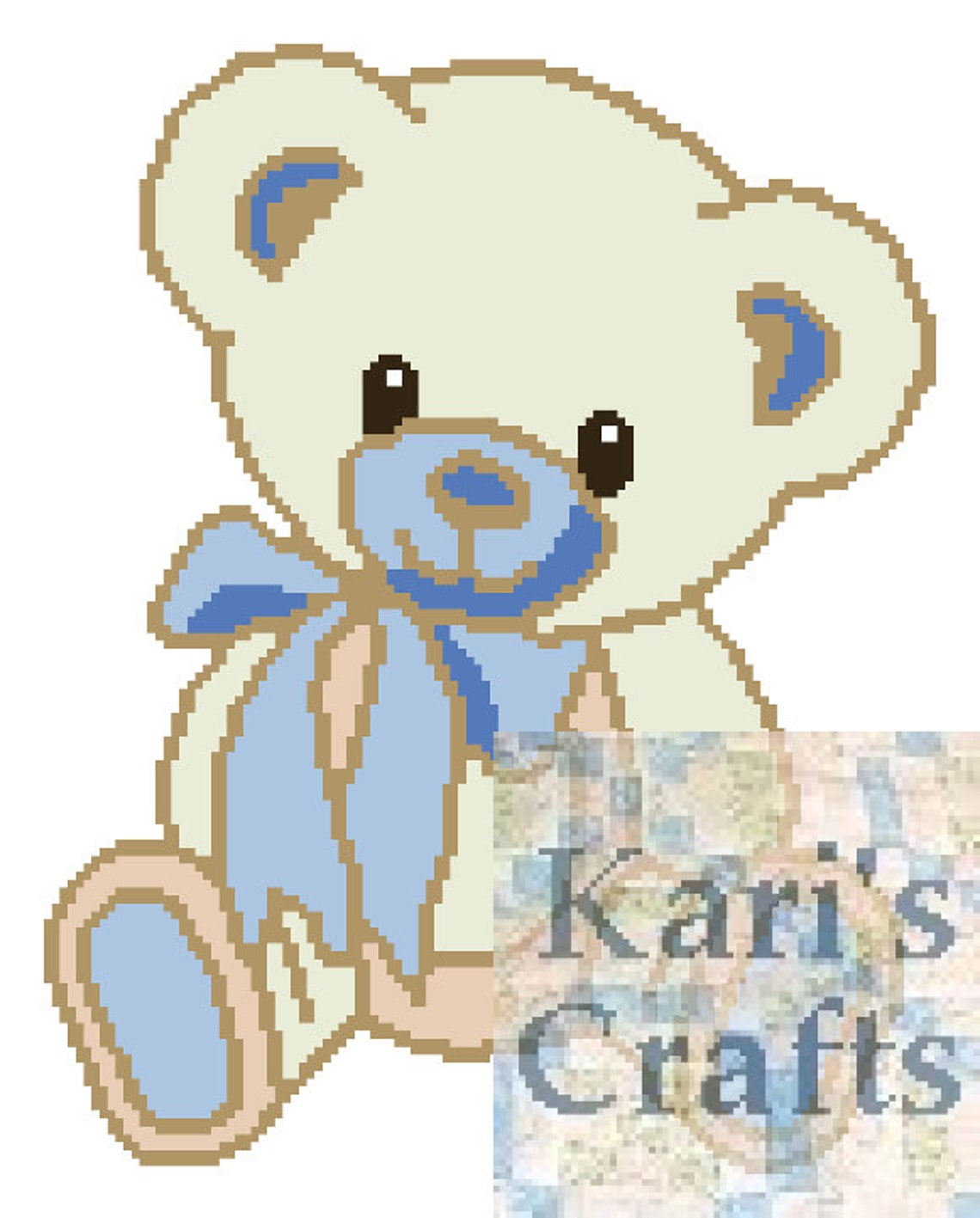 Teddy Bear Afghan Baby Blanket Pattern: Single Crochet, Knit or TSS ...