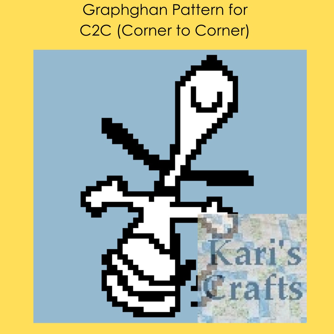 Snoopy Dancing C2C Corner to Corner Afghan Throw or Pillow PDF Pattern ...