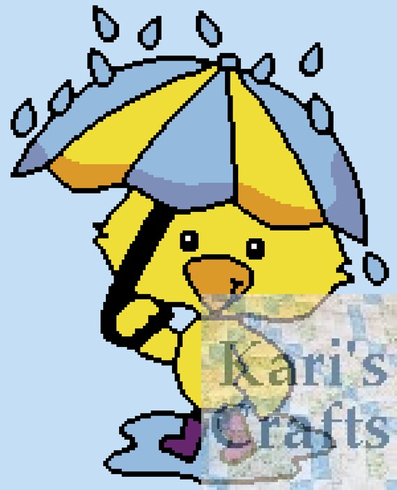 Duck With Umbrella Baby Toddler or Lap Afghan PDF Pattern for - Etsy