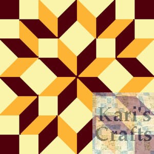 Carpenters Wheel Croquilt Afghan Throw Blanket PDF Pattern for Single ...