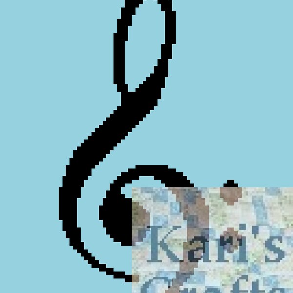 Bass Clef Pattern - Etsy