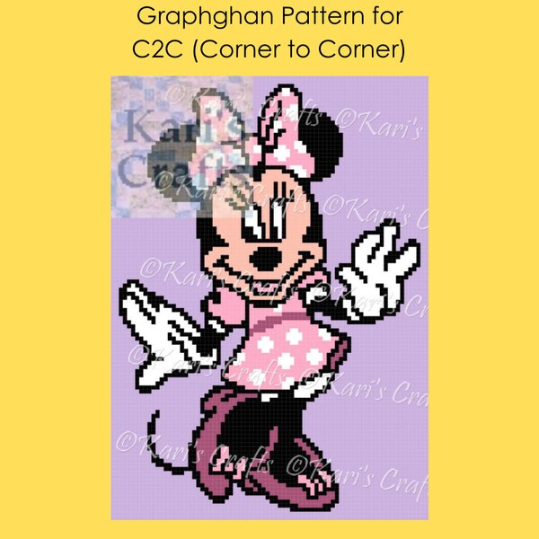 Minnie Mouse Graph Pattern - Etsy
