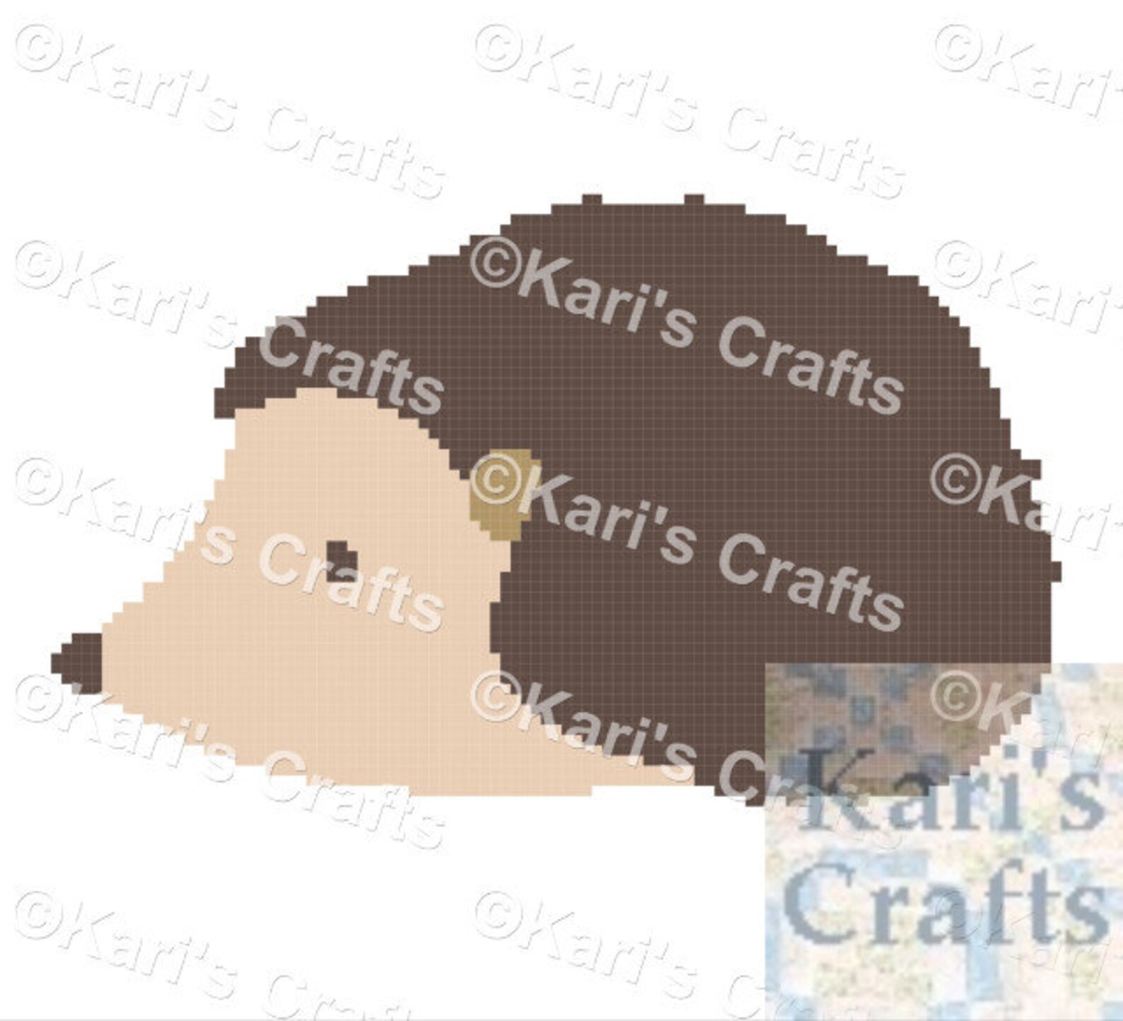 Baby Hedgehog Afghan Blanket PDF Pattern for Single Crochet or | Etsy