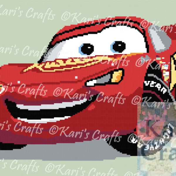 Lightning Mcqueen Crochet Car Pattern - Etsy Australia