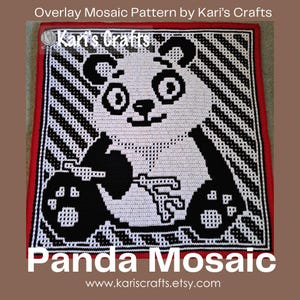 Panda Mosaic Crochet Baby Blanket Lap Afghan Pattern (digital Download ...
