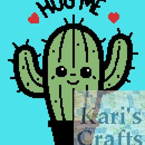 Cactus Hug Me Baby Toddler or Lap Afghan PDF Pattern for Single Crochet ...