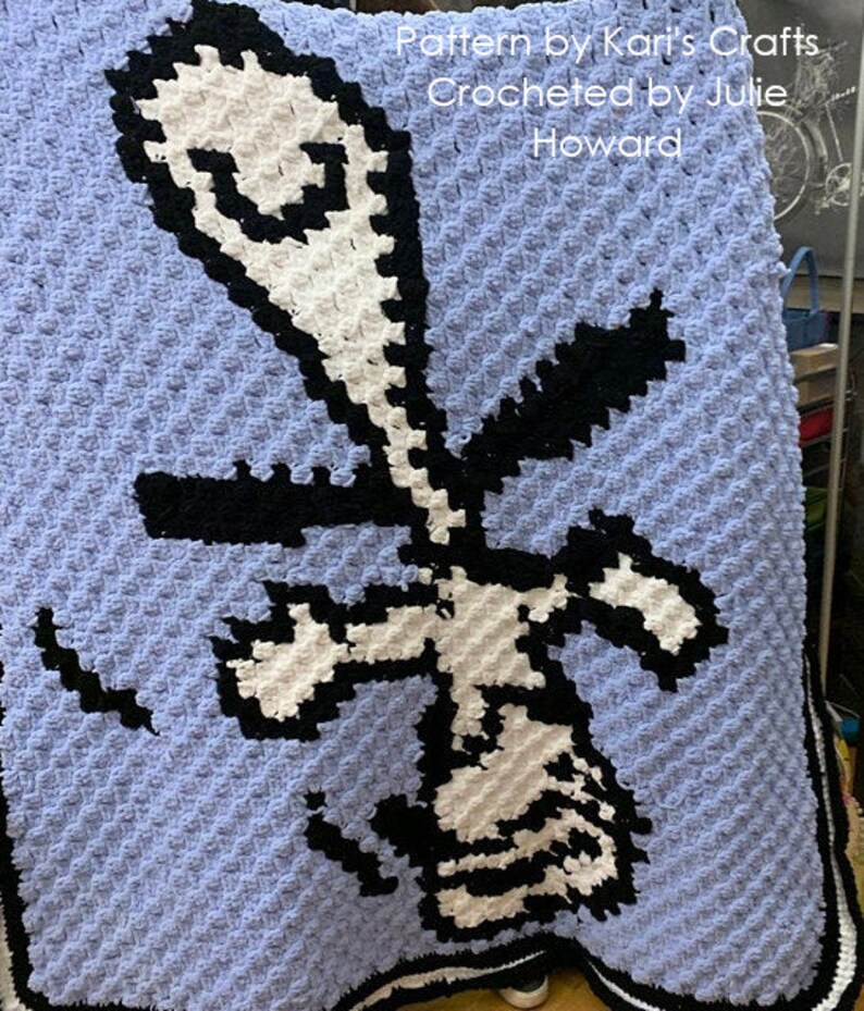 Snoopy Dancing Afghan Pattern: C2C Crochet Graph & Written Instructions ...