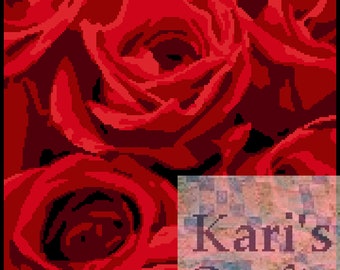 Pink Rose Crochet Graph C2C Row-by-row Counts Instant PDF - Etsy