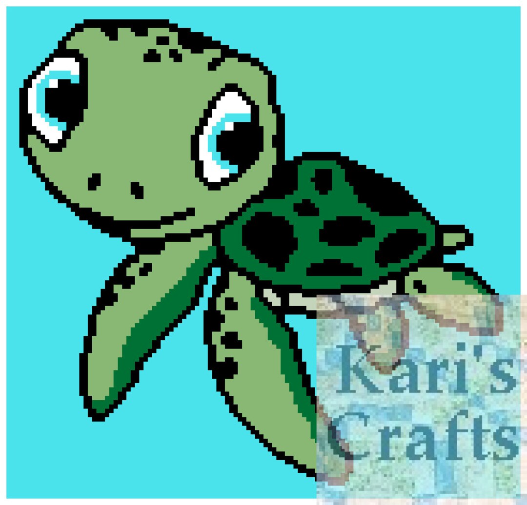 Baby Sea Turtle Afghan PDF Pattern for Single Crochet Knit or - Etsy