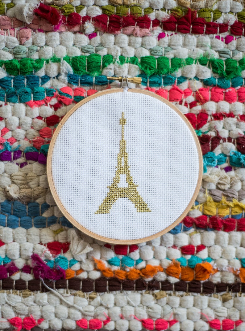 Eiffel Tower Cross Stitch Pattern - Etsy
