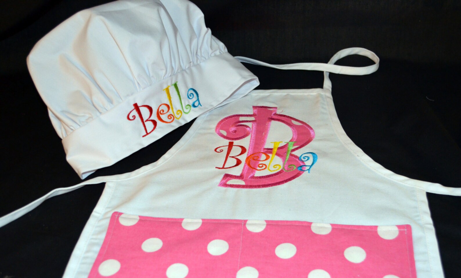 Personalized Child's Apron and Chef Hat Set Choose Your - Etsy