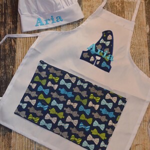 Personalized Child's Apron and Chef Hat Set - Choose Your Colors and ...