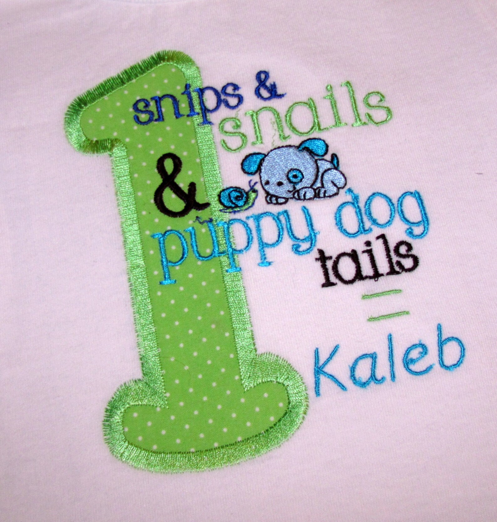 Snips & Snails and Puppy Dog Tails Themed Personalized 1st - Etsy