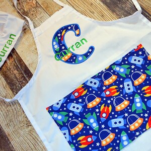 Personalized Child's Apron and Chef Hat Set - Choose Your Colors and ...