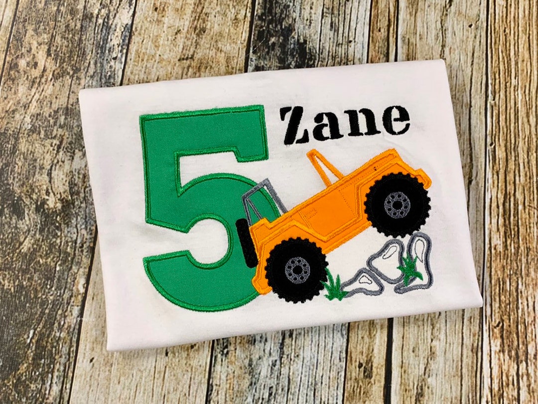 Personalized off Road Birthday Tshirt - 4 Wheeling Embroidered Shirt - Etsy
