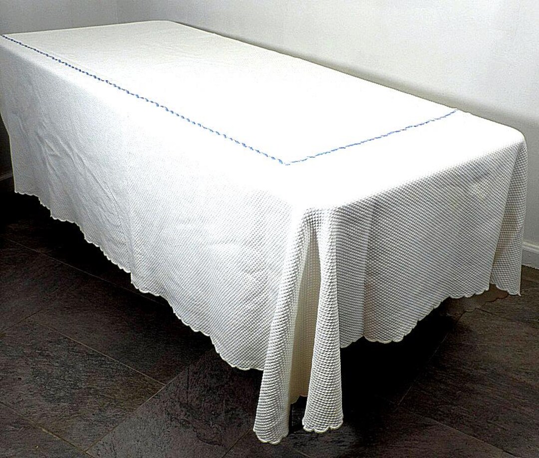 Italian Frette Label Quilted White Bed Cover - Full/queen Bed Size - Etsy