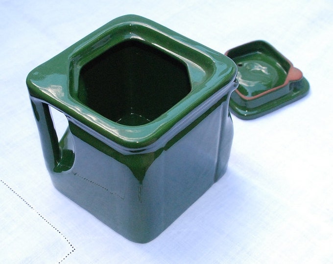 Square cube Teapot Famous Antique Used on Ships Racing Green From ...