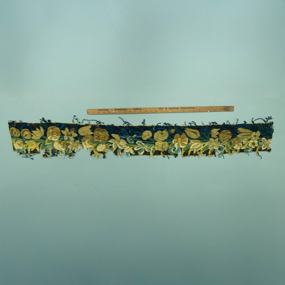 REDUCED - Long Narrow Flemish Tapestry Remnant Fabric Great Colors - Etsy