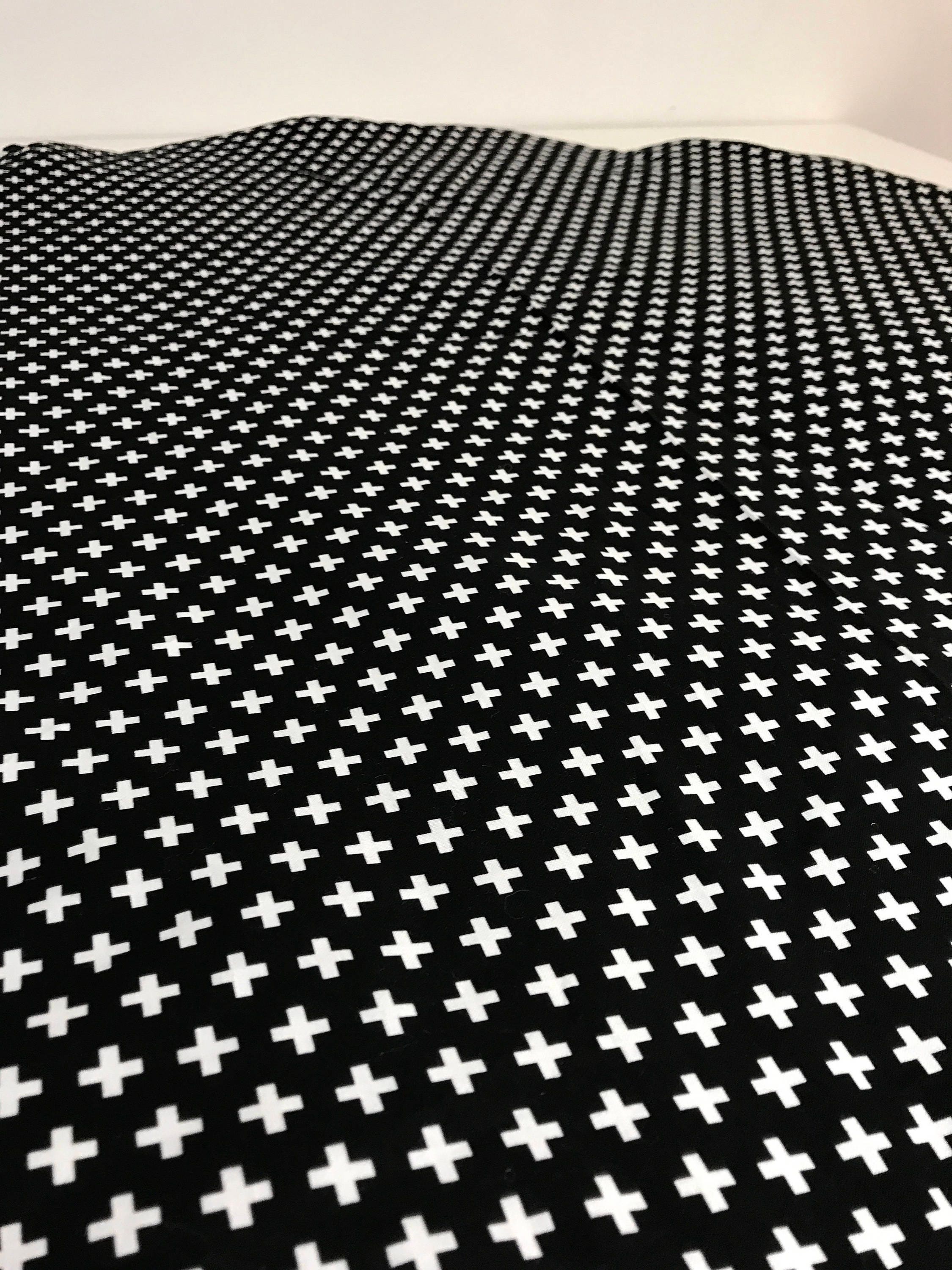 Black Cross on White Round Play Mat // Padded Mat // Playmat | Etsy