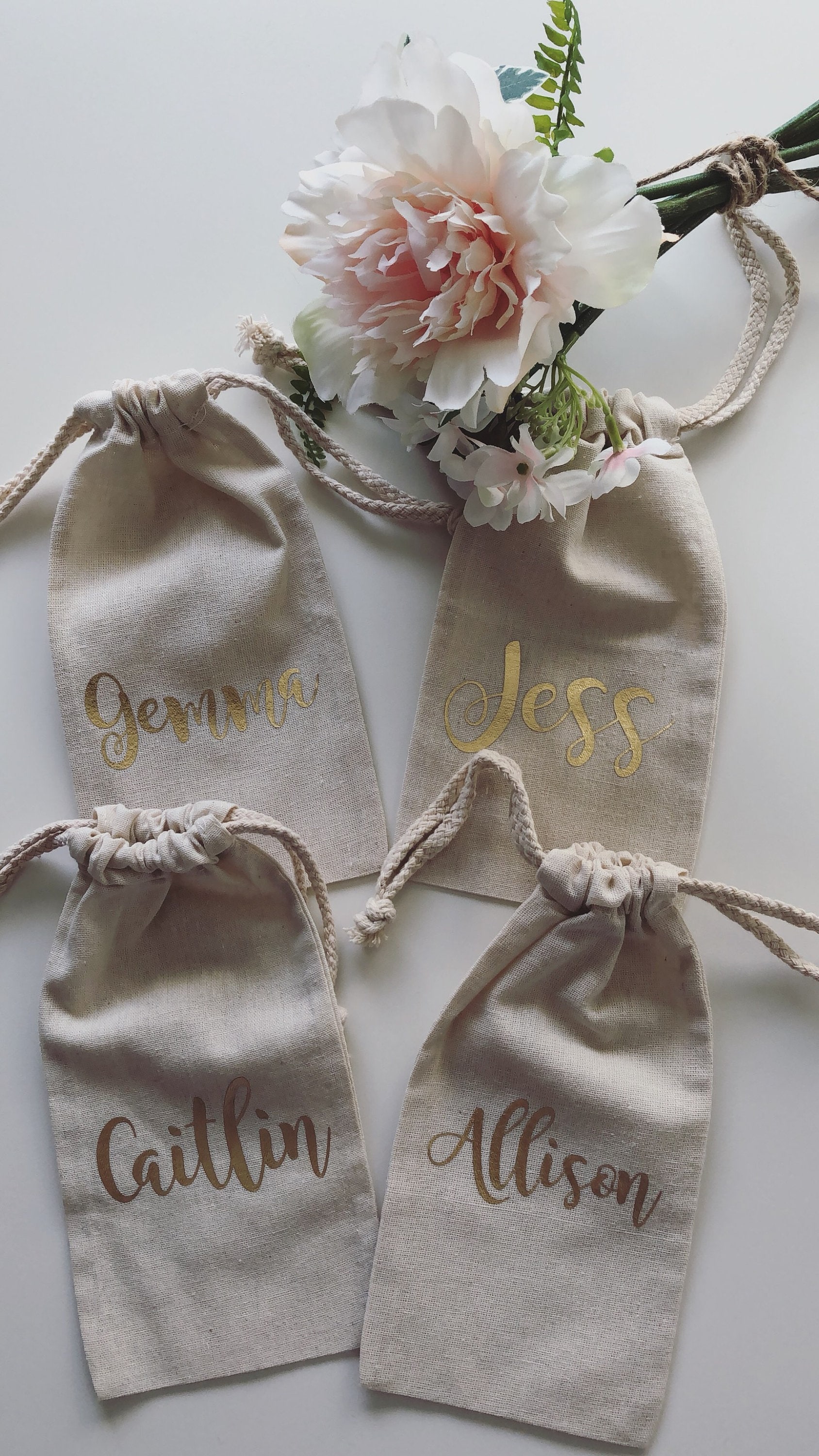 Personalized Favor, Wedding Favor Bag, Guest Wedding Bag, Bridesmaid ...