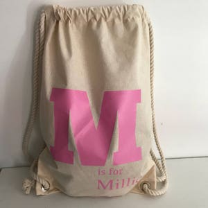 Personalised Library Bag/backpack / Book Bag /school Bag | Etsy Australia