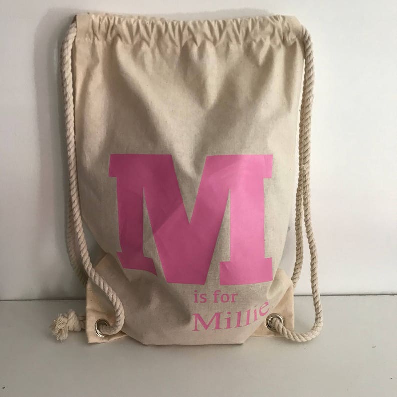 Personalised Library Bag/backpack / Book Bag /school Bag - Etsy Australia