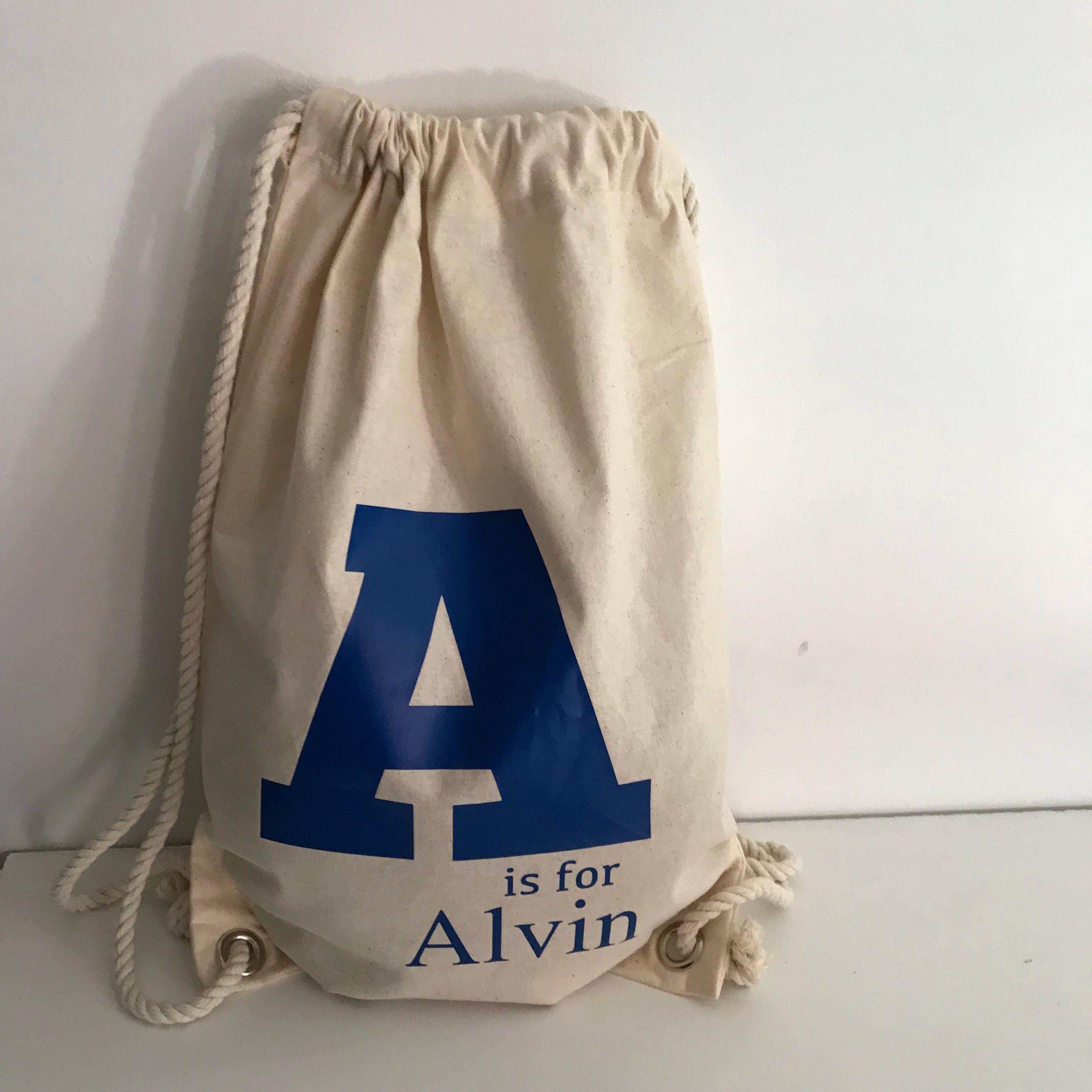 Personalised Library Bag/backpack / Book Bag /school Bag | Etsy Australia