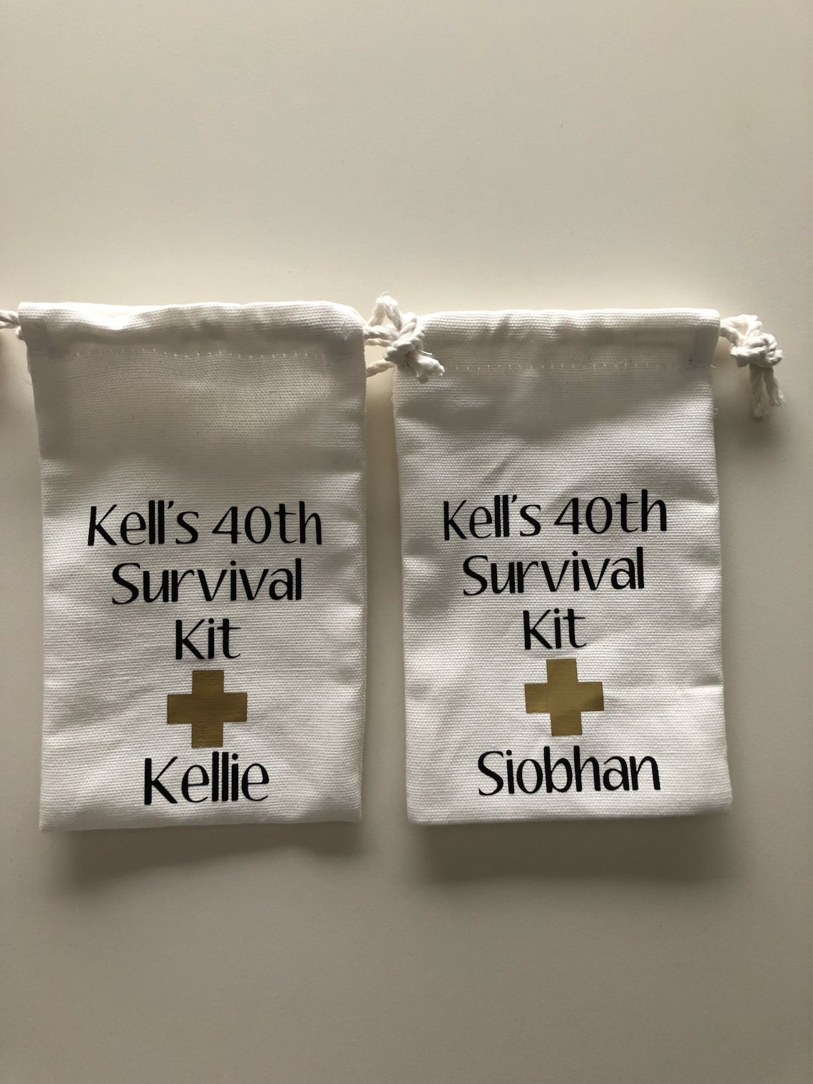Survival Kit 40th Personalized Favor, Birthday Favor Bag, Survival Bag ...