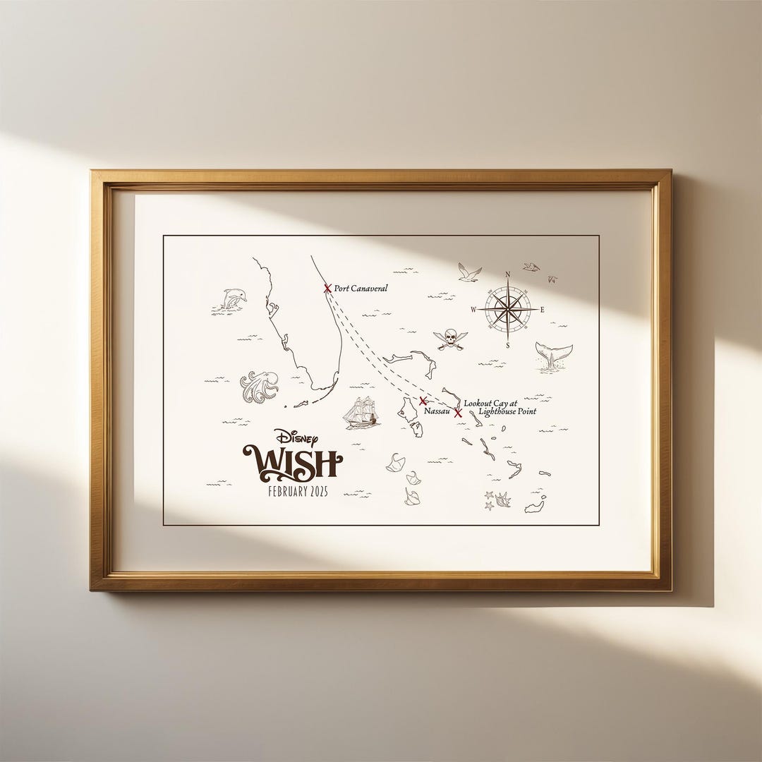 Disney Cruise Itinerary Map Printable – Port Canaveral • Lookout Cay ...