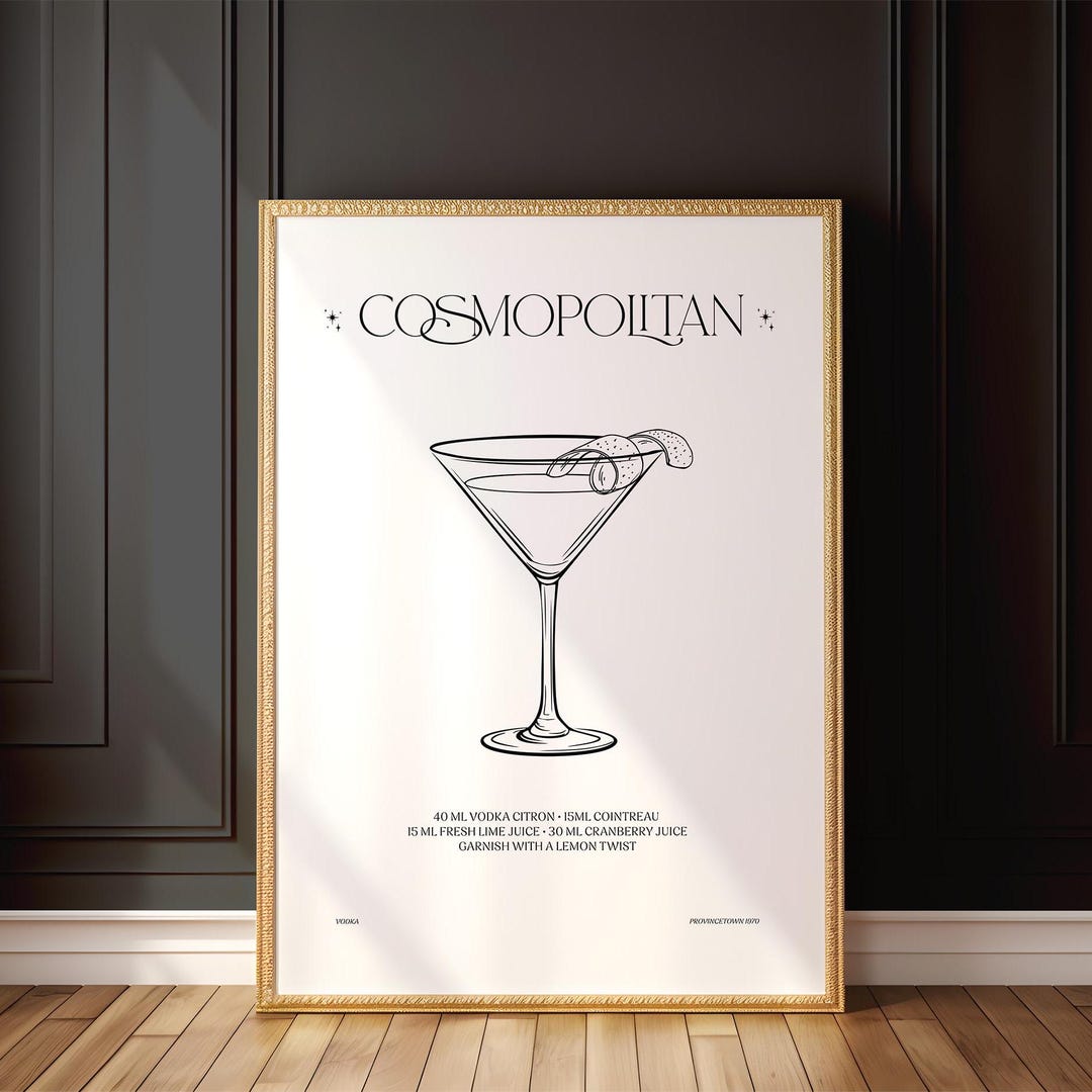 Cosmo Cocktail Art Download Printable | Cocktail Art Printable ...
