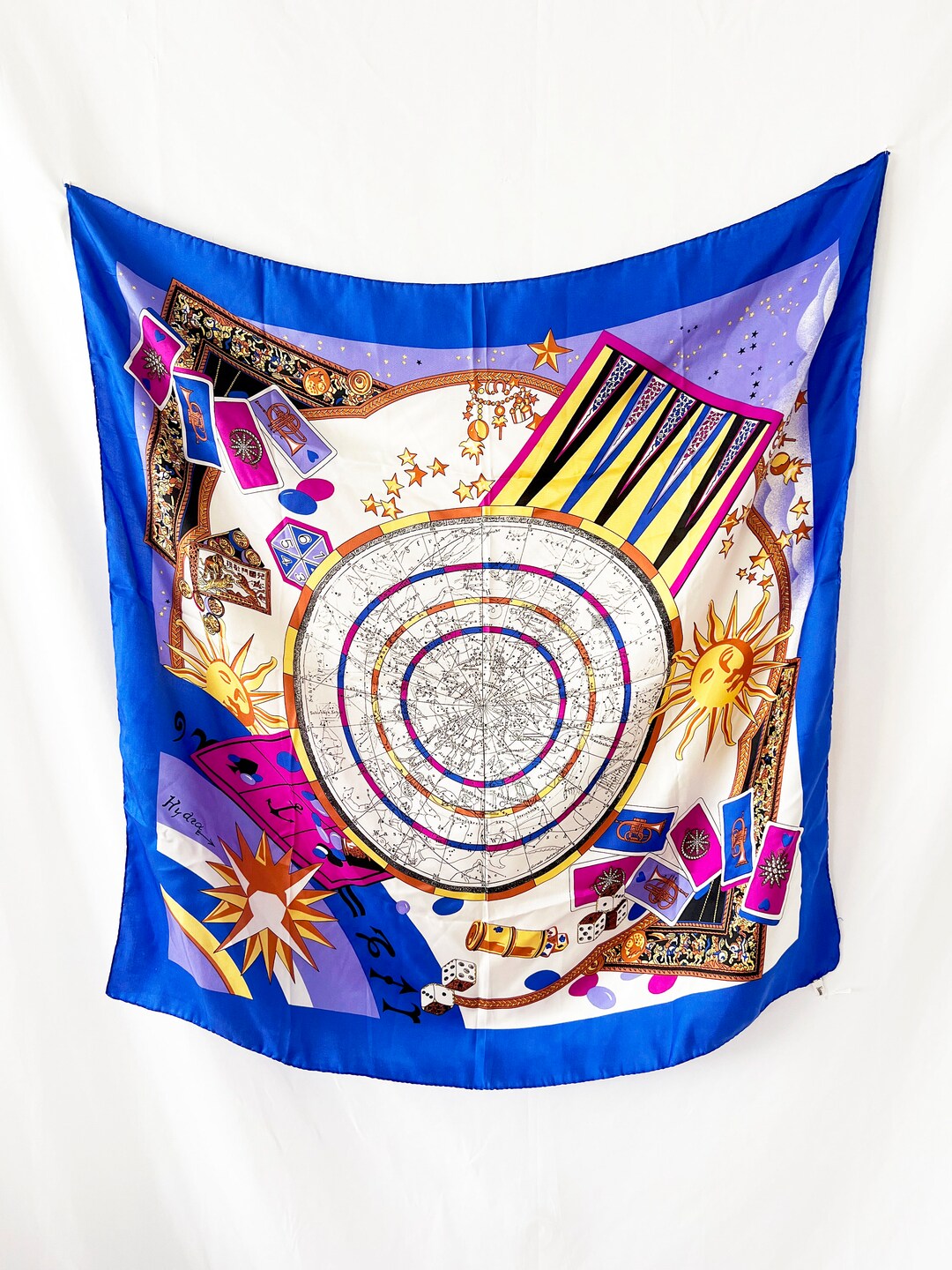 Suns Signs Astrology Silk Scarf Large Square / Sun Sign Zodiac / Neiman ...