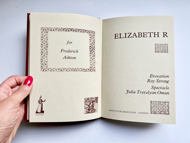 Elizabeth R by Roy Strong & Julia Trevelyan Oman Elizabeth 1 - Etsy