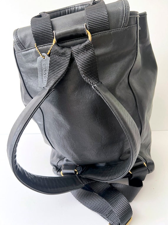 Vintage coach backpack / black leather - Gem