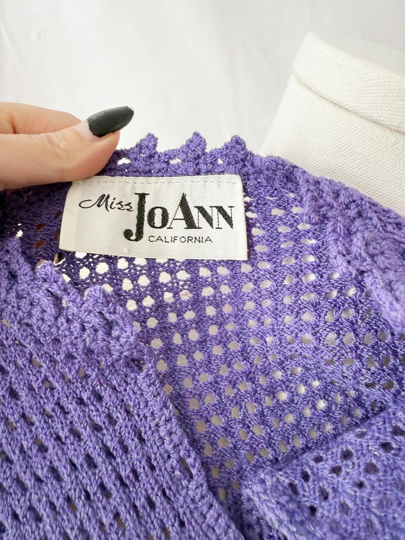 Miss Joann California Purple Crochet Skirt Set Small - Etsy