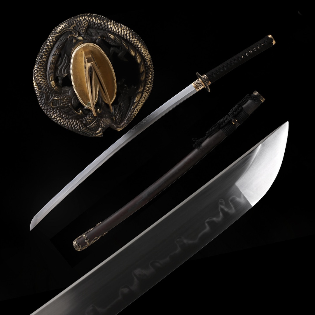 Handmade Japanese Samurai Sword, Katana,t10 Steel Full Tang Samurai ...