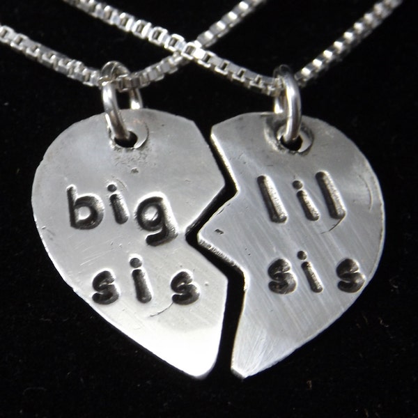 Split Heart Necklace - Etsy