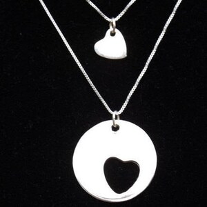 Auntie and Niece Heart Necklace Set, Aunt and Niece Hearts Jewelry ...