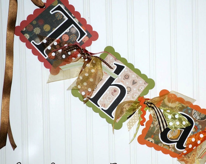 THANKSGIVING Decoration THANKFUL Banner Fall Party Sign - Etsy