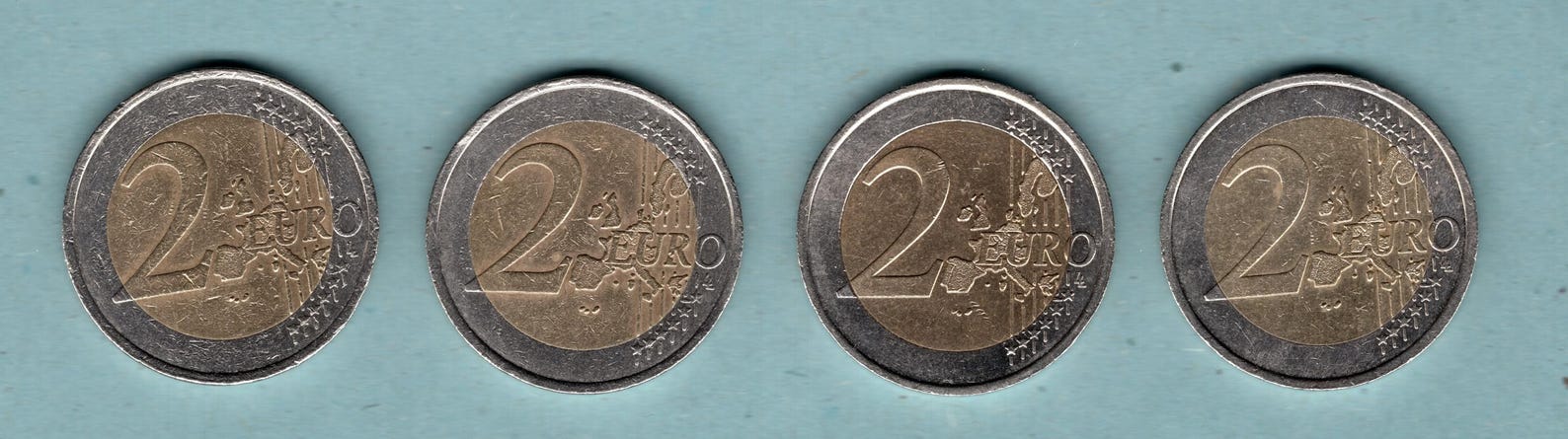 France 2 Euro Coins - 1999, 2000, 2001, 2002, Rare Collectable Coins ...