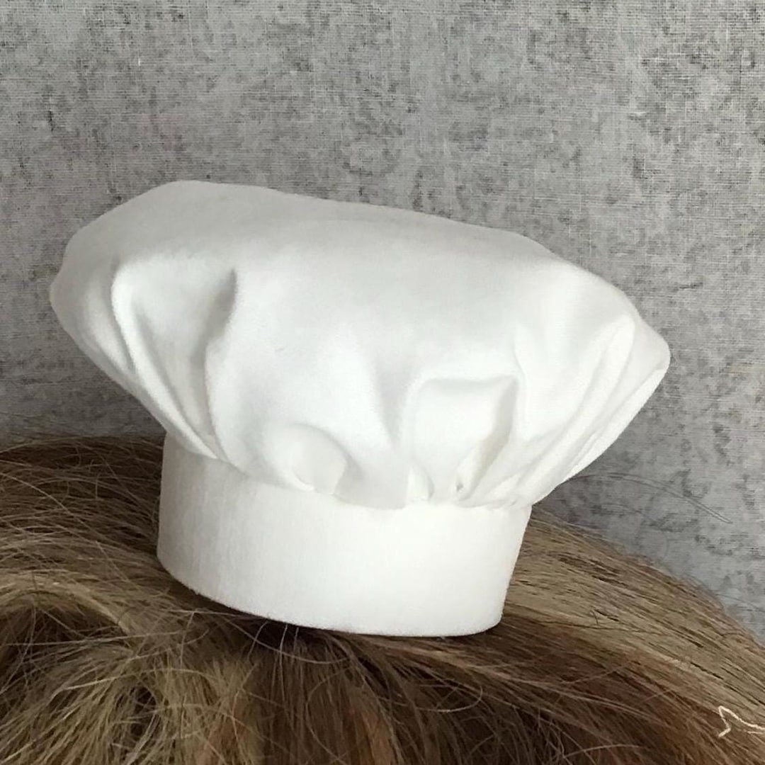 Mini Chef's Hat - Traditional White Fabric - Pastry Chef Fascinator - Etsy