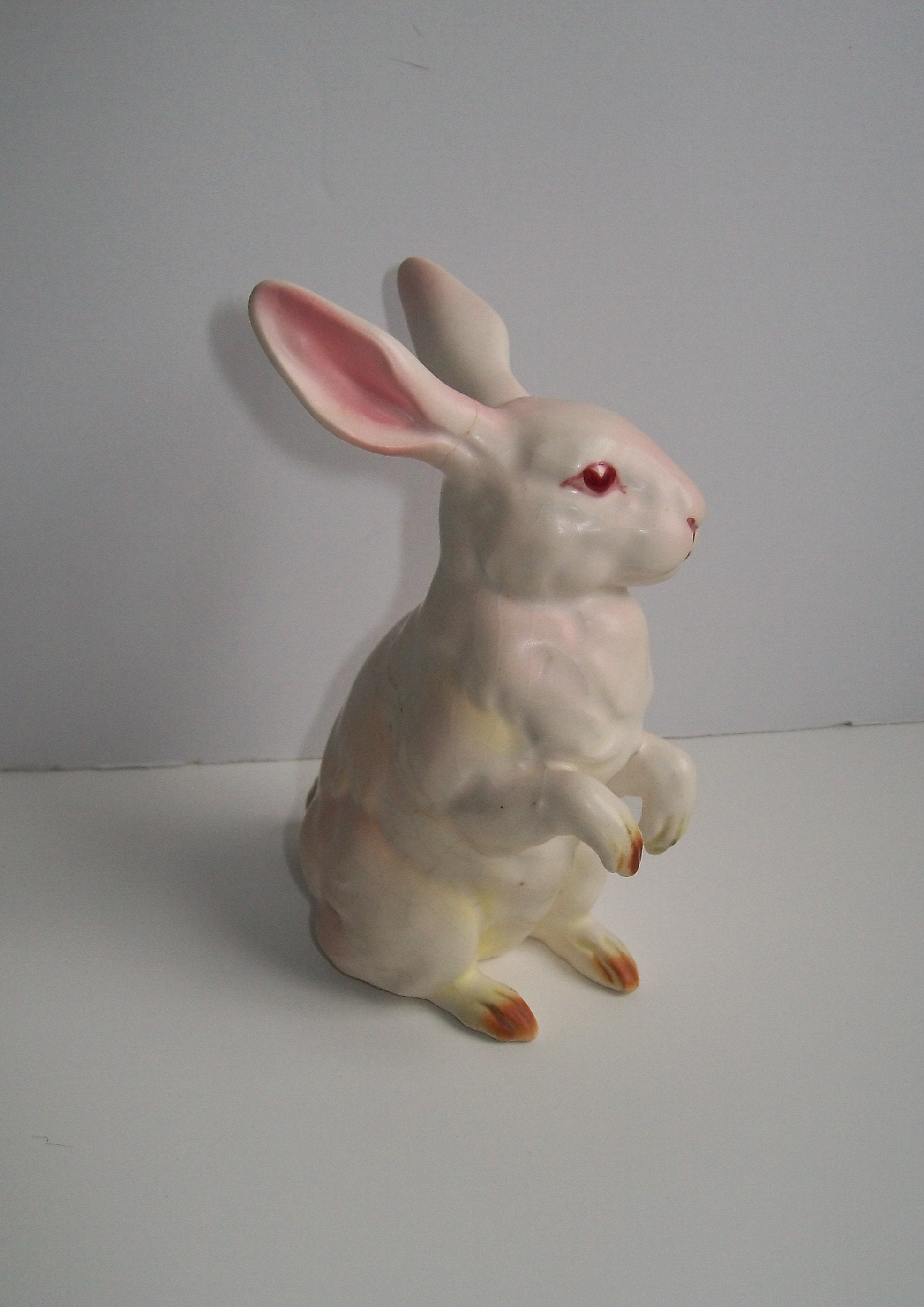 Lefton White Rabbit Figurine Ceramic Easter Rabbit - Etsy