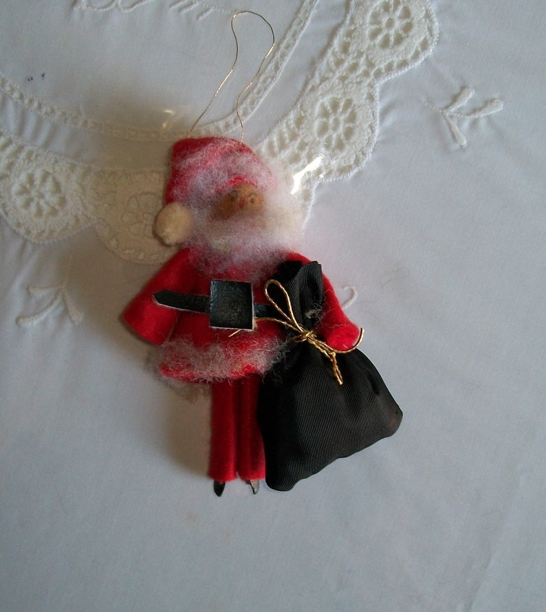 Handmade Clothespin Santa Christmas Ornament - Etsy