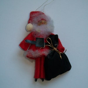 Handmade Clothespin Santa Christmas Ornament - Etsy