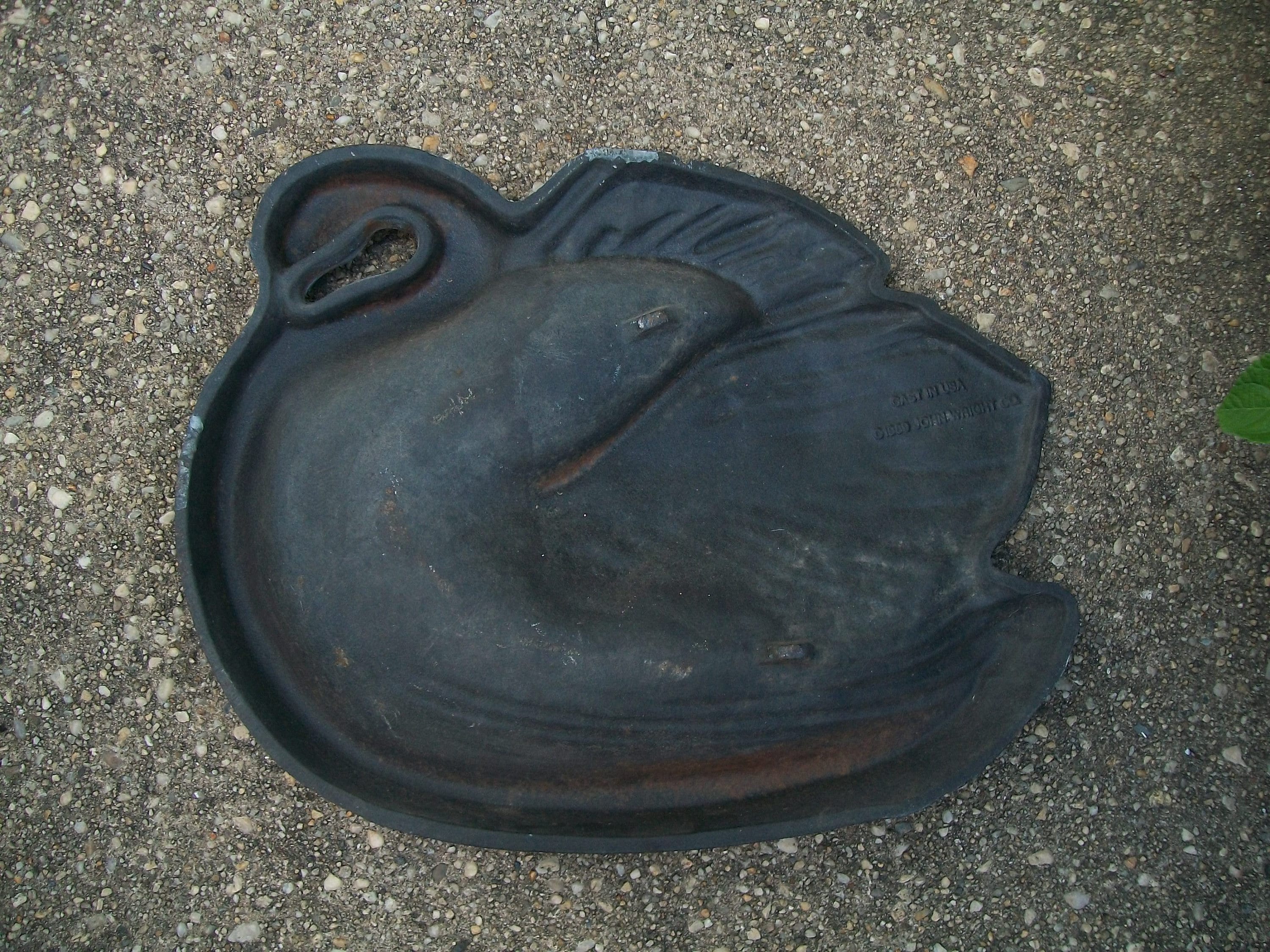 John Wright Cast Iron Swan Birdbath Bird Feeder 1989 - Etsy