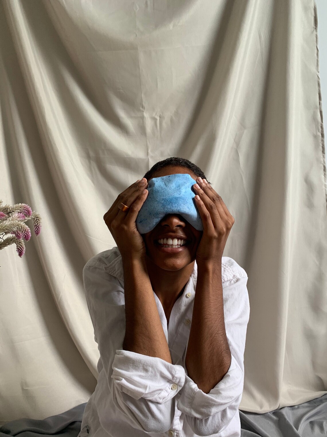 Third Eye Pillow - Eye Mask- Eucalyptus ( Yoga Meditation Spa Gift ...