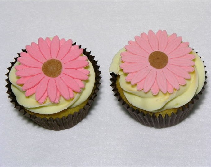 Gerbera Daisy Cupcake Topper Decoration - Etsy